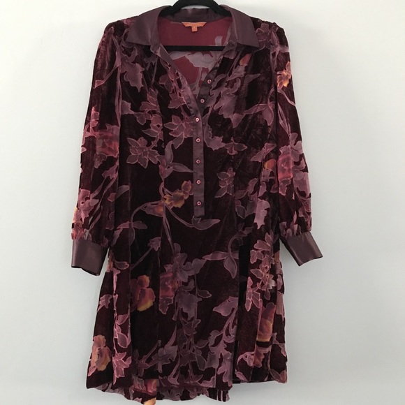 Modcloth | Dresses | Modcloth Maroon Velvet Dress | Poshmark